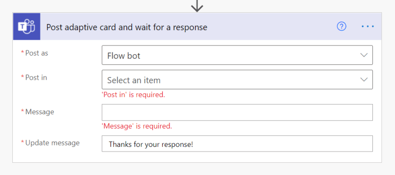 Send Adaptive Cards and get responses in Microsoft Teams with Power ...
